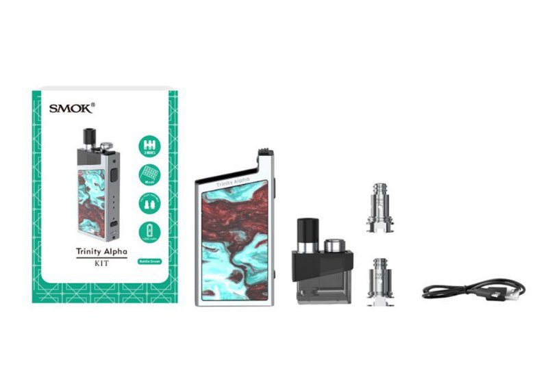 POD SYSTEM TRINITY ALPHA RESIN 1000MAH - SMOK - Yes Vape BR 🔥