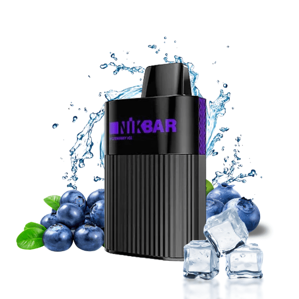POD DESCARTÁVEL 6000 PUFFS - BLUEBERRY ICE - NIKBAR - Yes Vape BR 🔥