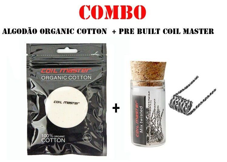 COMBO COIL PRE BUILT COIL MASTER + ALGODÃO ORGÂNICO COIL MASTER - Yes ...