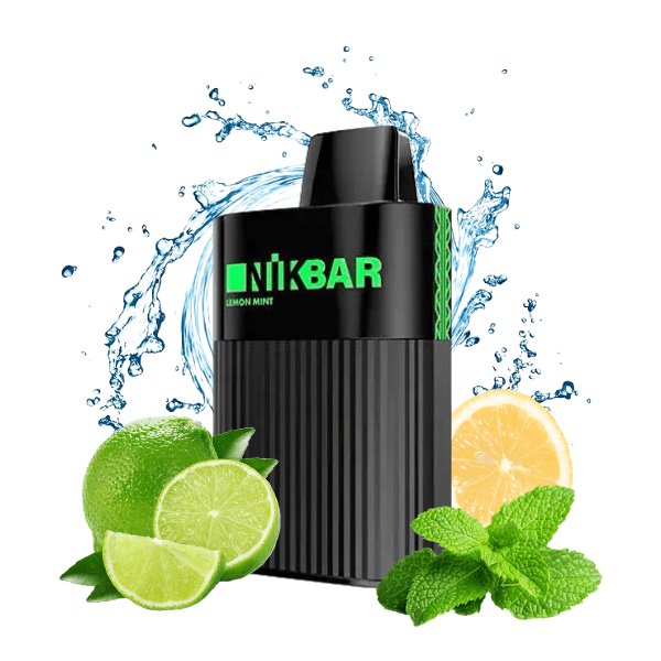 POD DESCARTÁVEL 6000 PUFFS - LEMON MINT - NIKBAR - Yes Vape BR 🔥