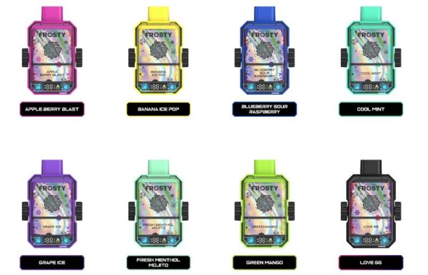 POD DESCARTÁVEL 5% FROSTY SPIN 12000 PUFFS - FROSTY PODS - Yes Vape BR 🔥