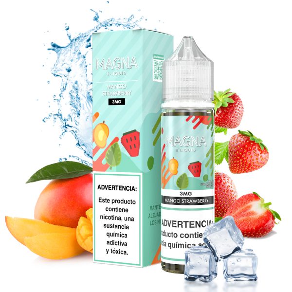 LÍQUIDO FREEBASE MANGO STRAWBERRY - MAGNA - Yes Vape BR 🔥